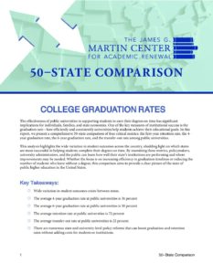 50 State College Graduation Rates — The James G. Martin Center for ...